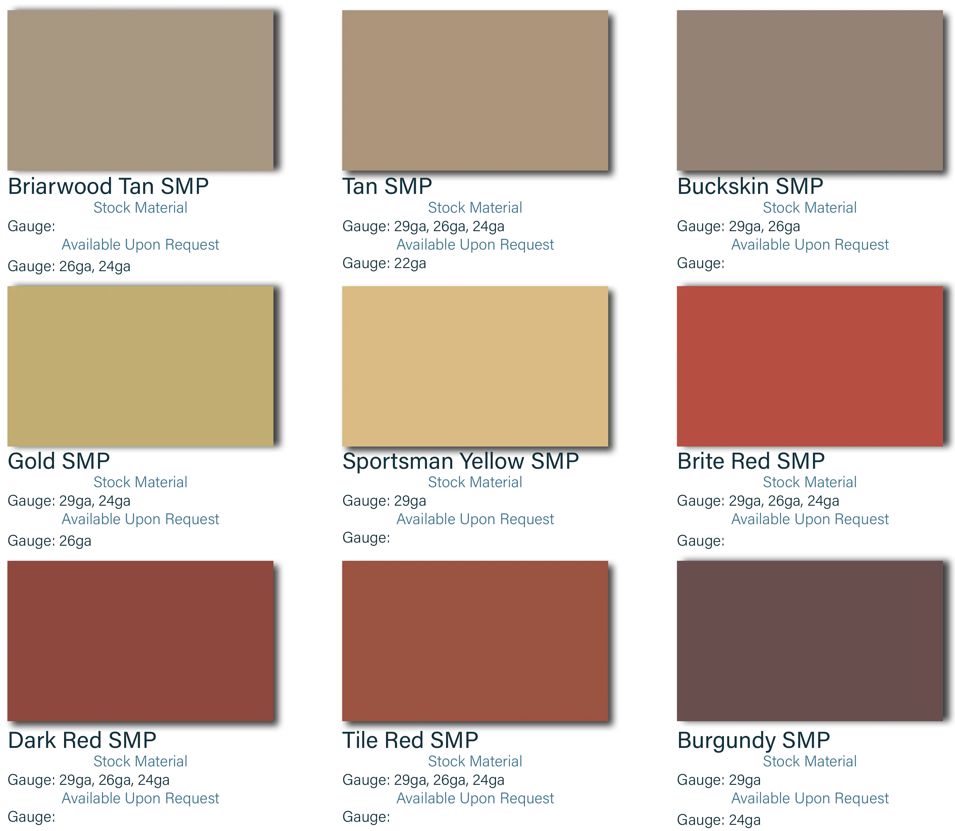 Proboard Modern Steel Closed Joint Panels Colors - Modern Materials