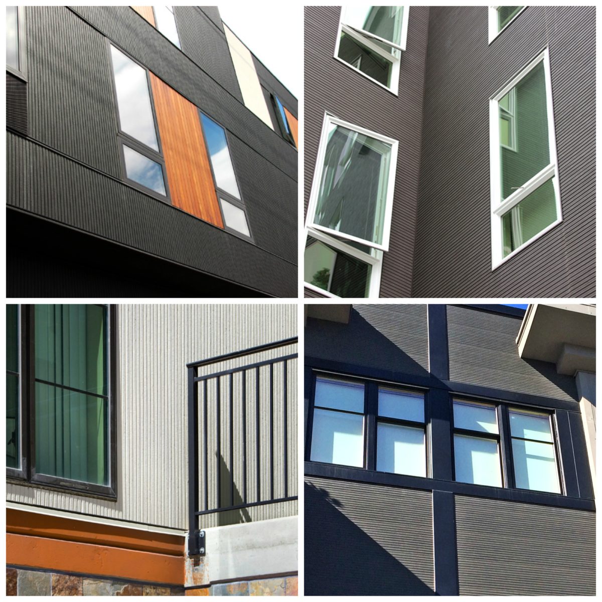 CERACLAD RainScreen Fiber Cement Siding Cast Stripe - Modern Materials