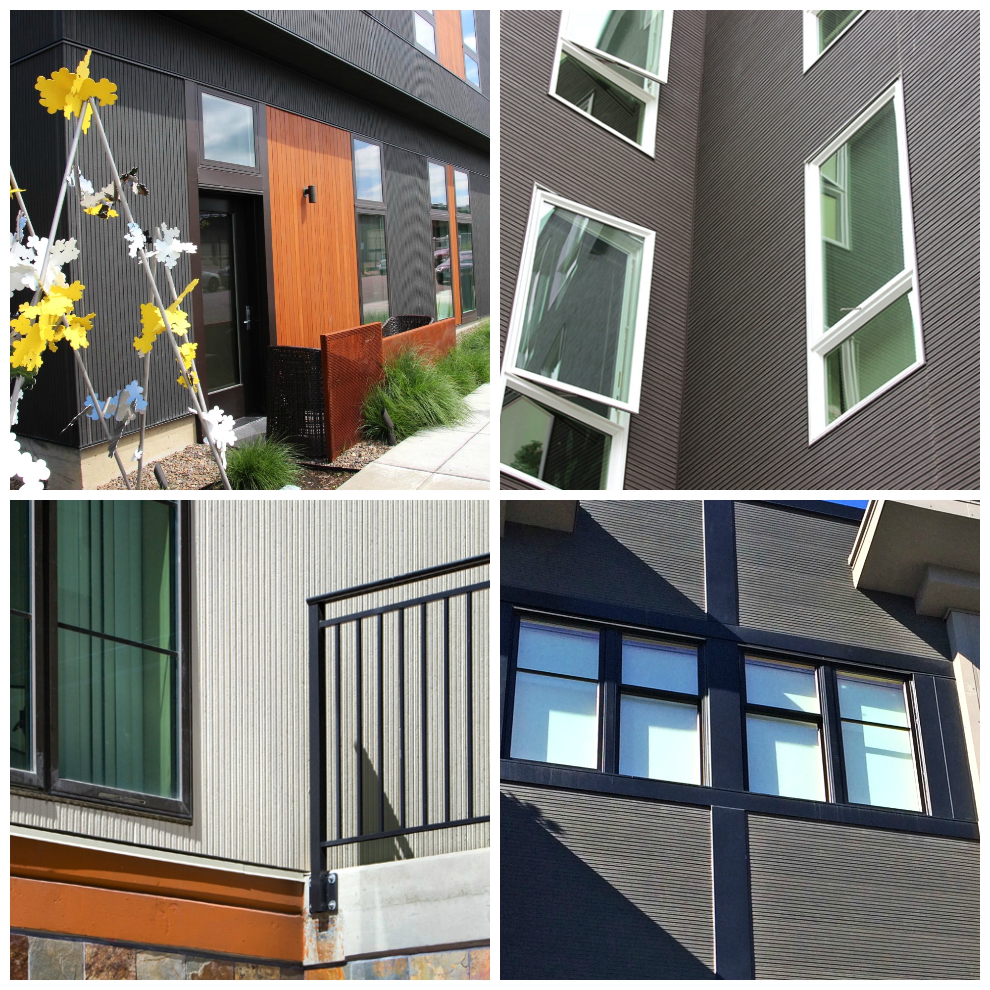 CERACLAD RainScreen Fiber Cement Siding Cast STripe - Modern Materials