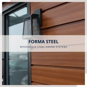 Forma Steel Woodgrain Metal Siding - Modern Materials